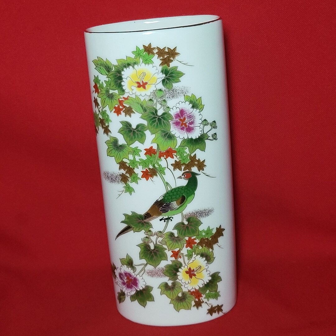 Vintage Japanese Kutani Satsuma Pheasant Bird Floral Gold Trim Vase - Etsy