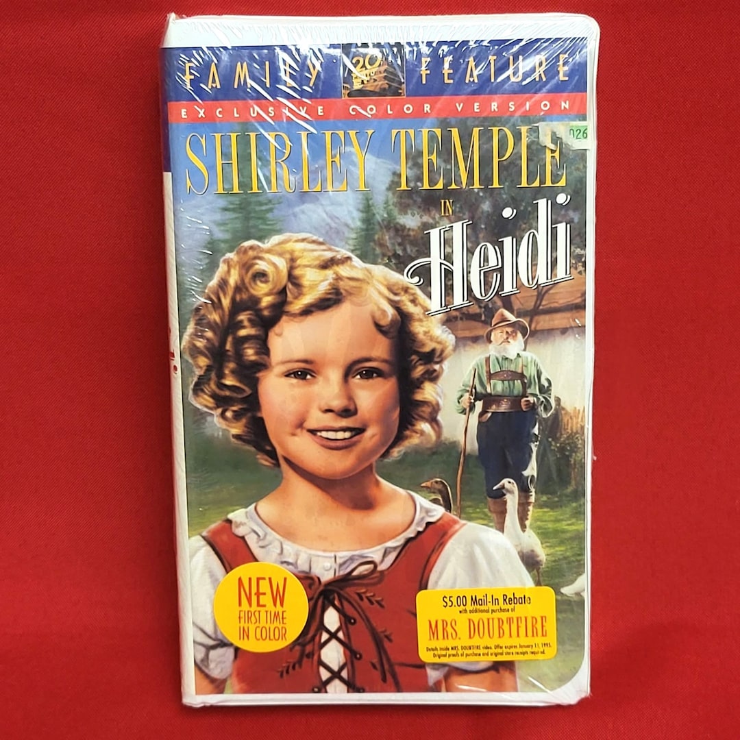 20 Century Family Feature Shirley Temple Heidi VHS 1998 Colorized ...
