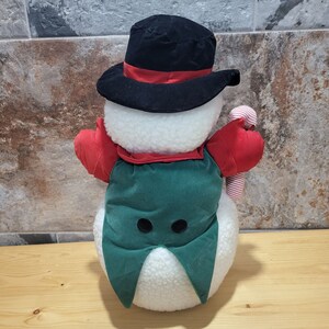 Plush Woolly Fleece Snowman Hat Carrot Nose Holiday Christmas ...