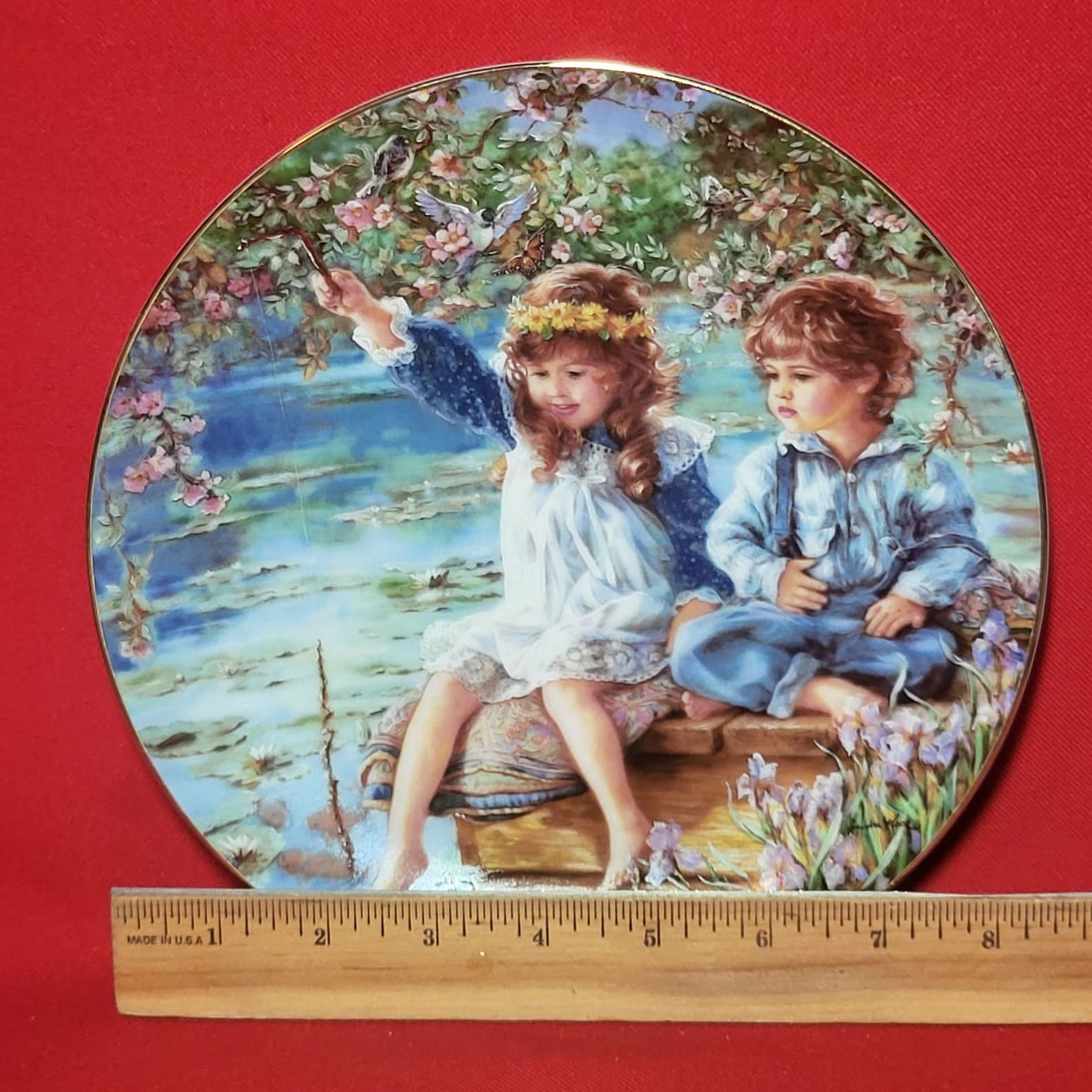 Reco Hearts and Flowers Patience Sandra Kuck Decorative Plate 1991 - Etsy