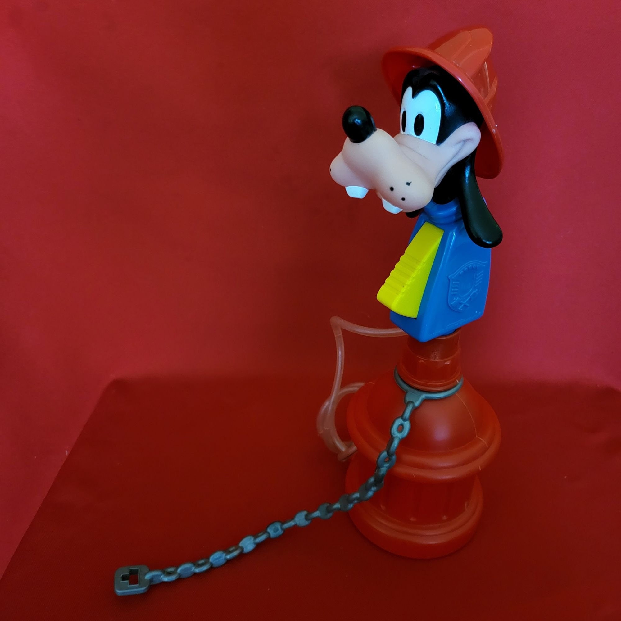 Vintage Mattel Disney Goofy Fireman Fire Hydrant Water Squirter Spray ...