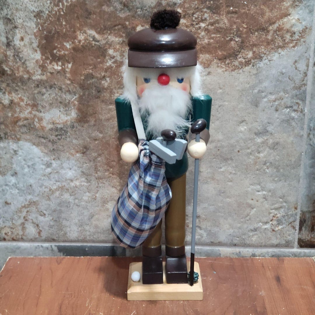 Vintage Nutcracker Village Golfer Figure 12 in Tall - Etsy