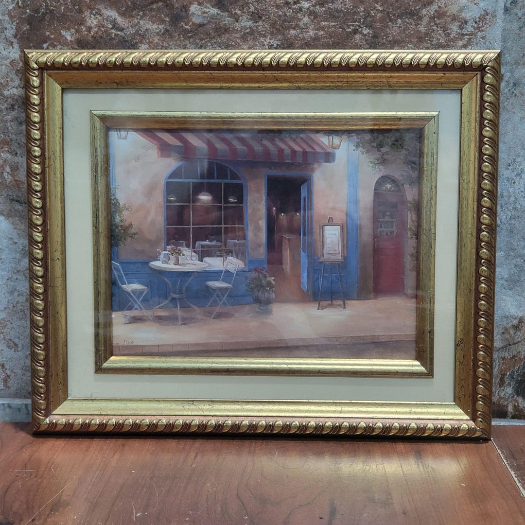 Vivian Flasch Framed Italian Cafe Print Wall Art - Etsy