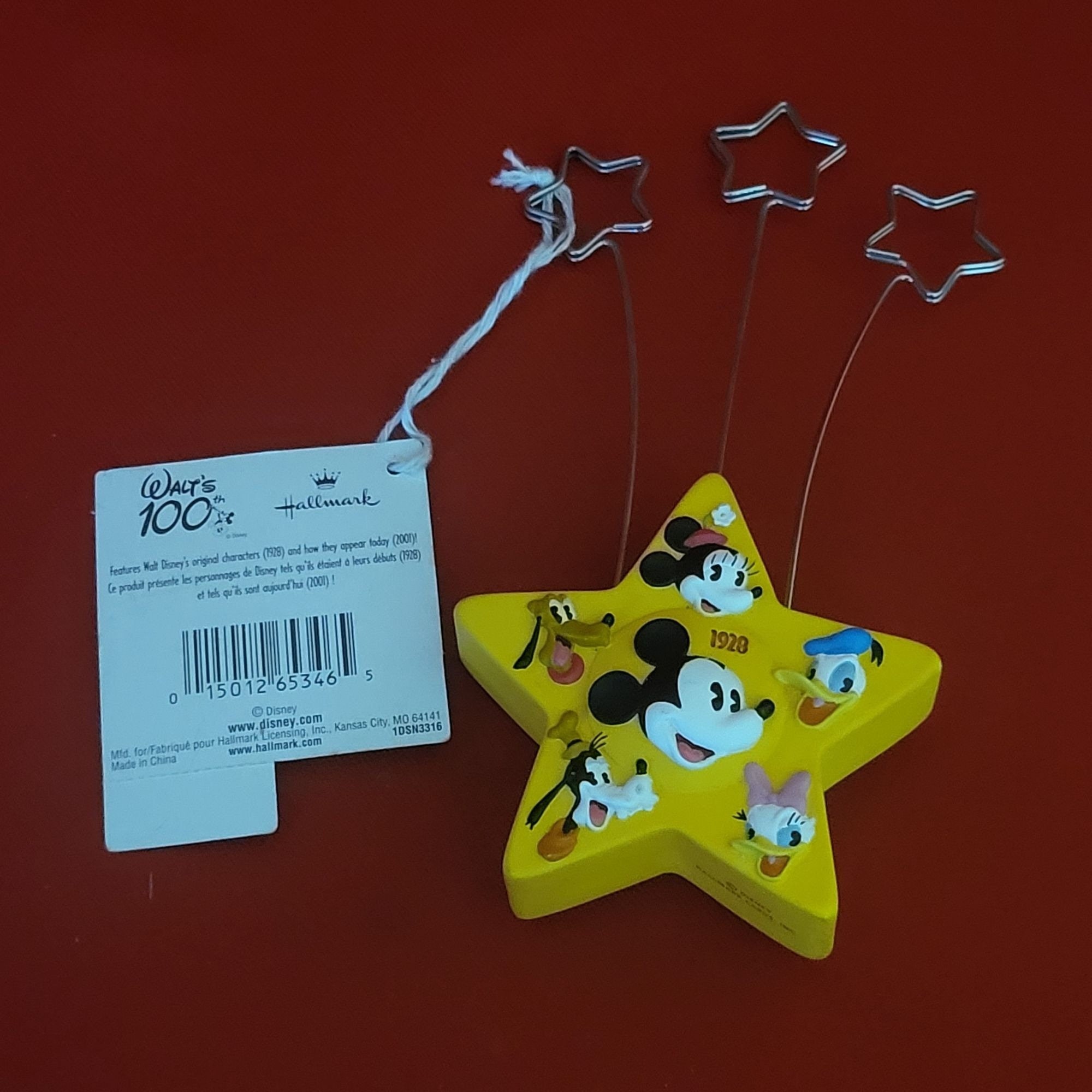 Hallmark Walts 100th Disney Photo Holder Note Stand1928 & 2001 - Etsy