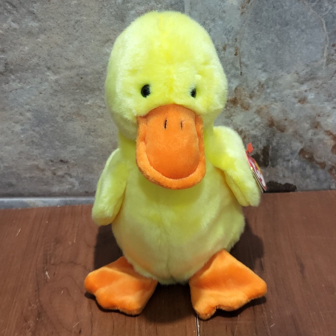 Ty Beanie Buddies Quackers Duck Plush Stuffed Animal 1998 - Etsy