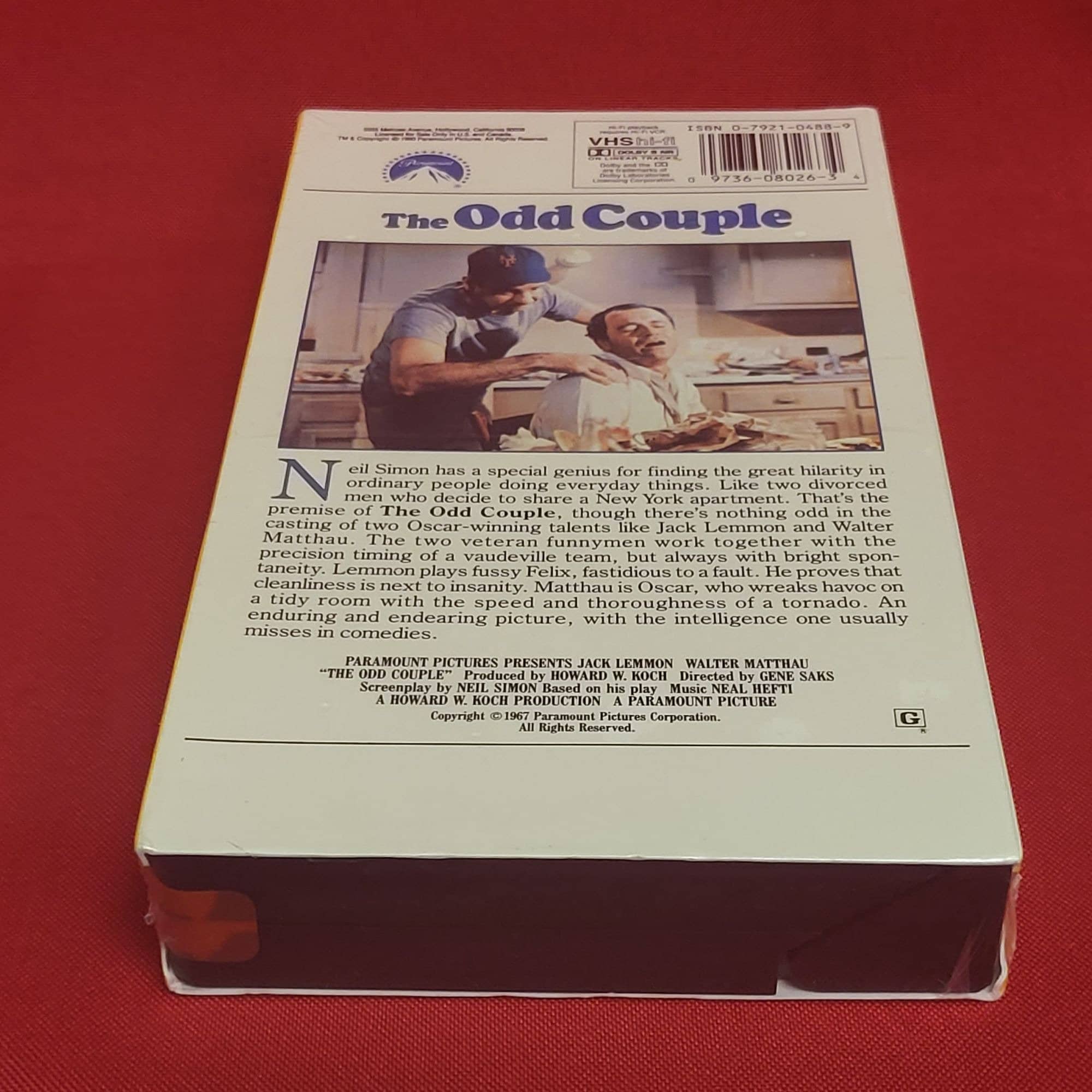 The Odd Couple 1991 VHS New Sealed - Etsy