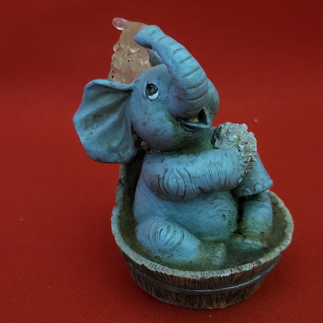 The Hamilton Collection Clean Fun Elephant Figurine 1996 - Etsy