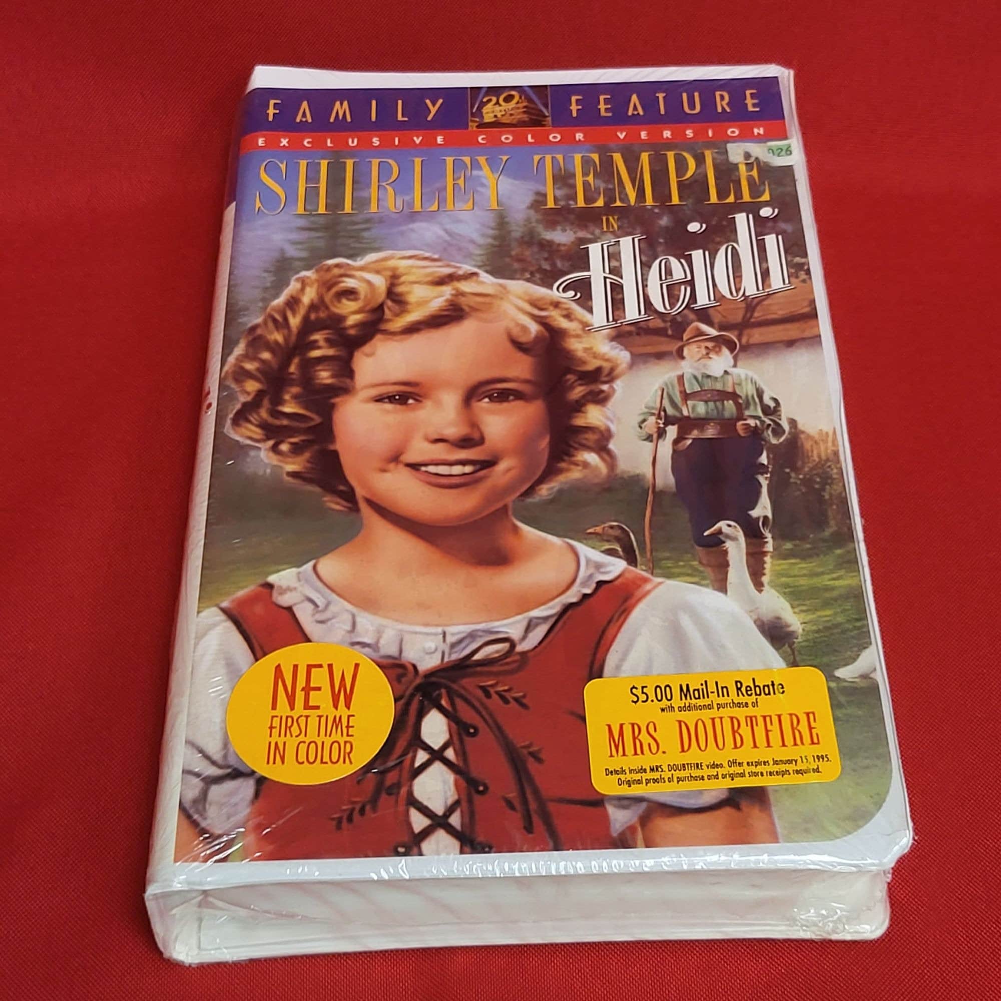20 Century Family Feature Shirley Temple Heidi VHS 1998 Colorized ...