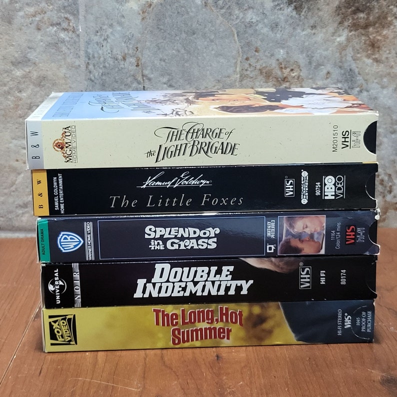Vintage Classic Movies on VHS Lot of 5 Tested - Etsy