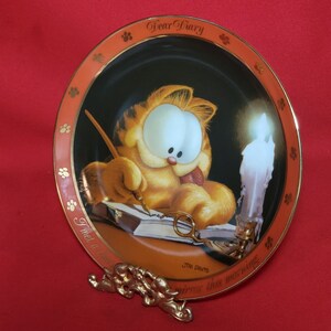 Garfield the Charming Cat Plate 1978 Dear Diary Series - Etsy