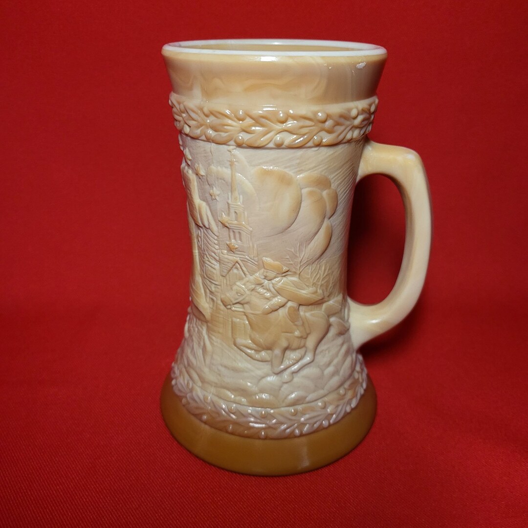 Fenton American Bicentennial 1776-1976 Chocolate Slag Glass Mug - Etsy