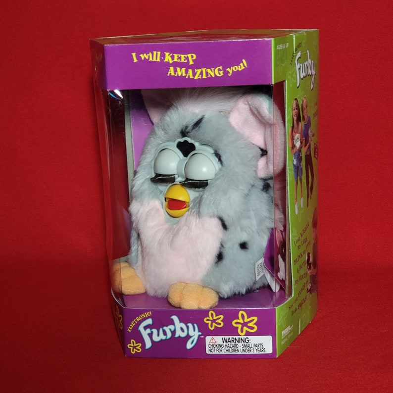 VTG Electronic Furby Grey With Pink Model 70-800 Tiger 1998 NIB - Etsy