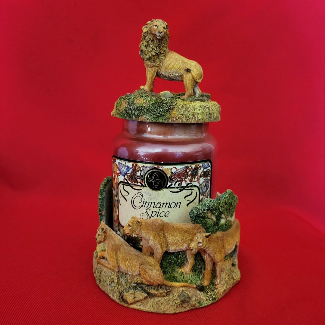 VTG Lion Candle Holder Cradle With Lion Top - Etsy