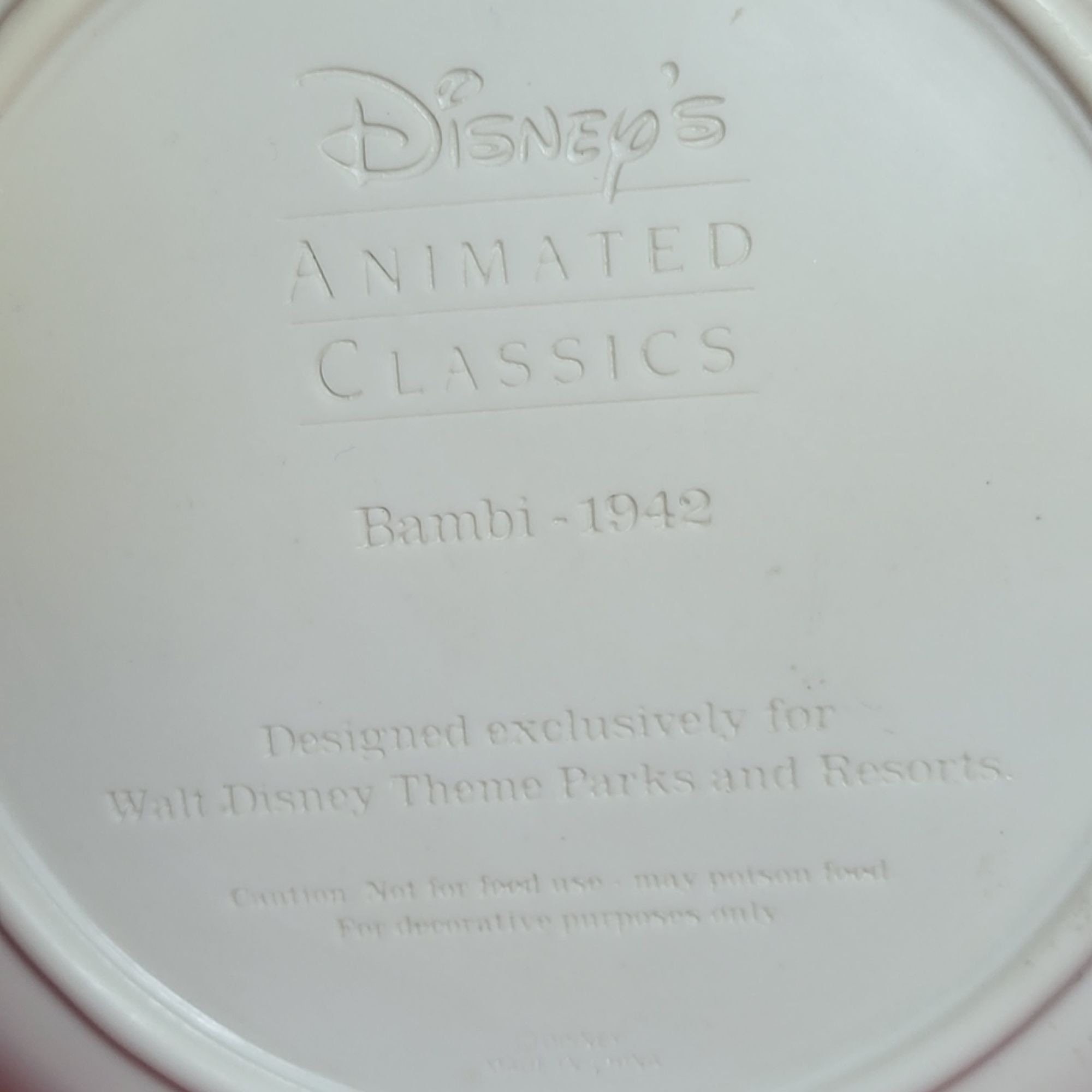 VTG Disneys Animated Classic Bambi 1942 3D Decorative Plate - Etsy