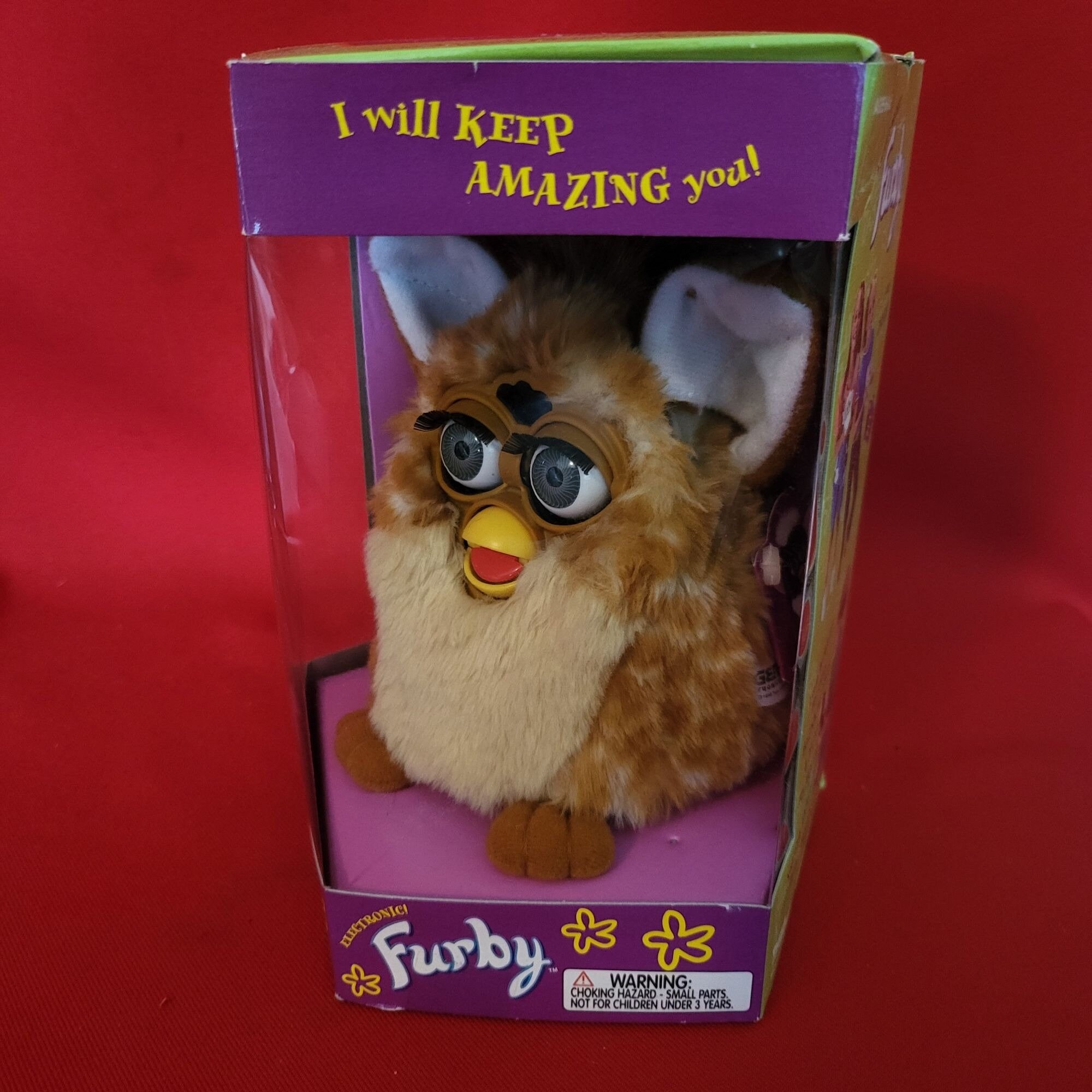 Vintage 1998 Tiger Furby - Tan & White Stripes - New in Box - Etsy