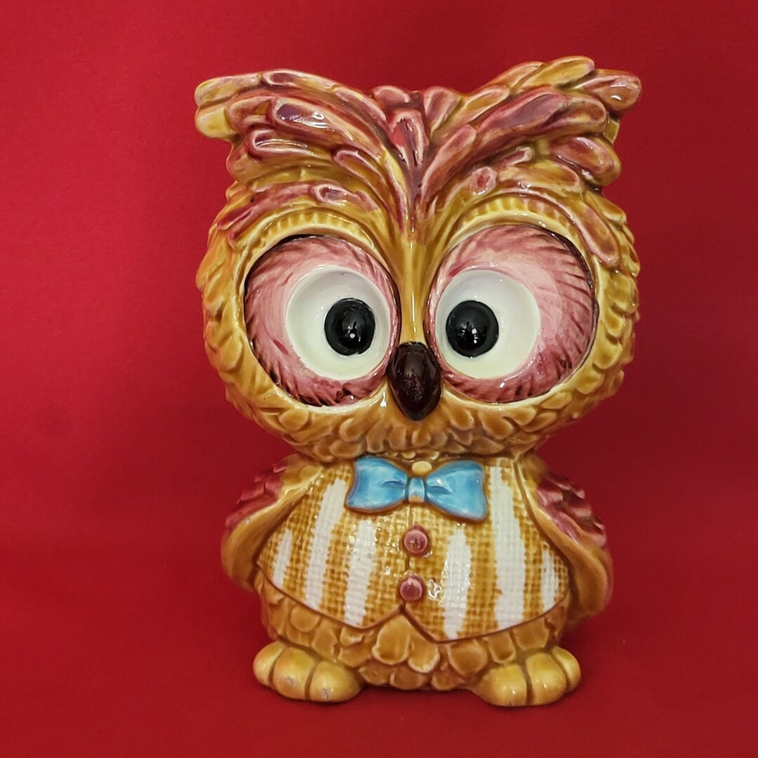 VTG Relpo 6023 Owl Ceramic Planter Figurine Decor - Etsy