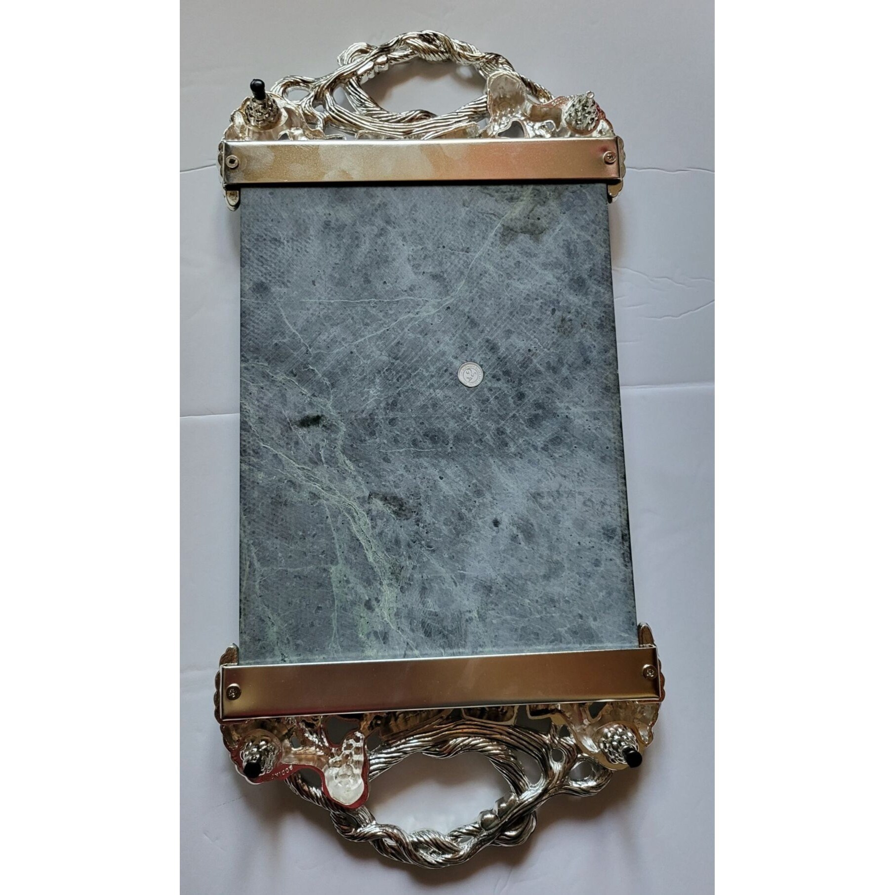 Vintage Godinger Silver Art Co Ltd Marble Slab Tray - Etsy