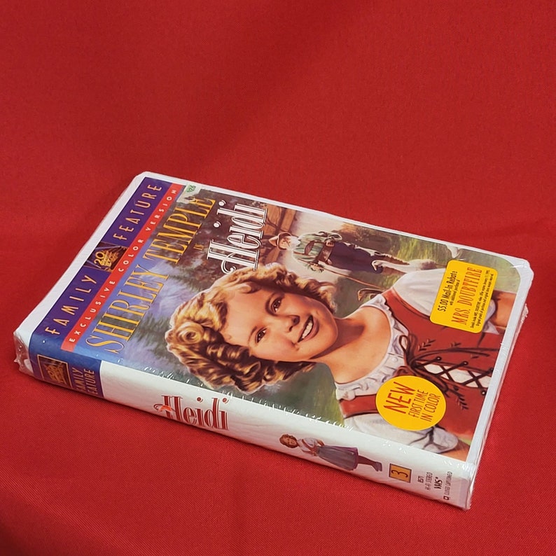 20 Century Family Feature Shirley Temple Heidi VHS 1998 Colorized ...