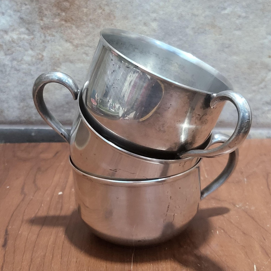 Vintage Oneida Silversmiths Cup Set of 3 - Etsy
