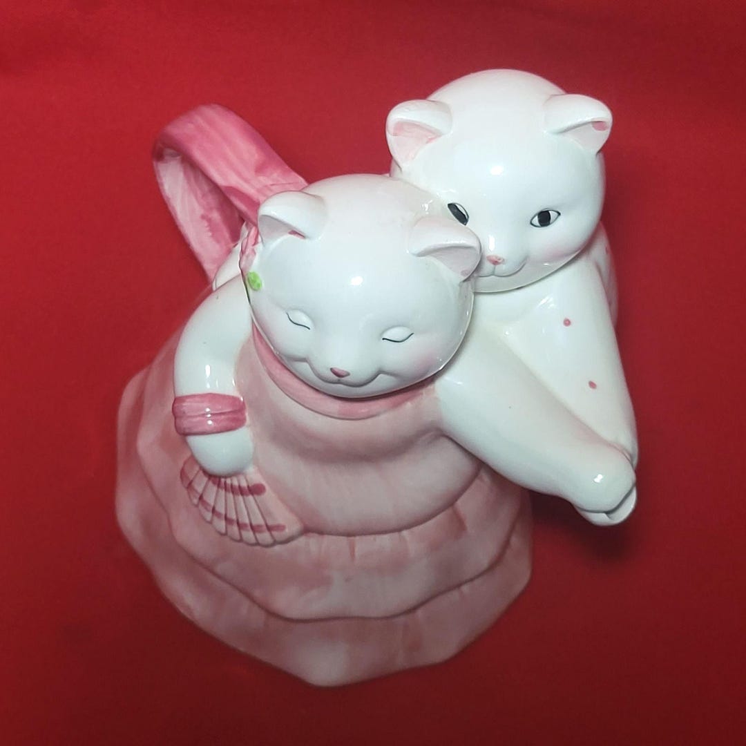 Vintage Applause Dancing Cat Teapot Ceramic - Etsy