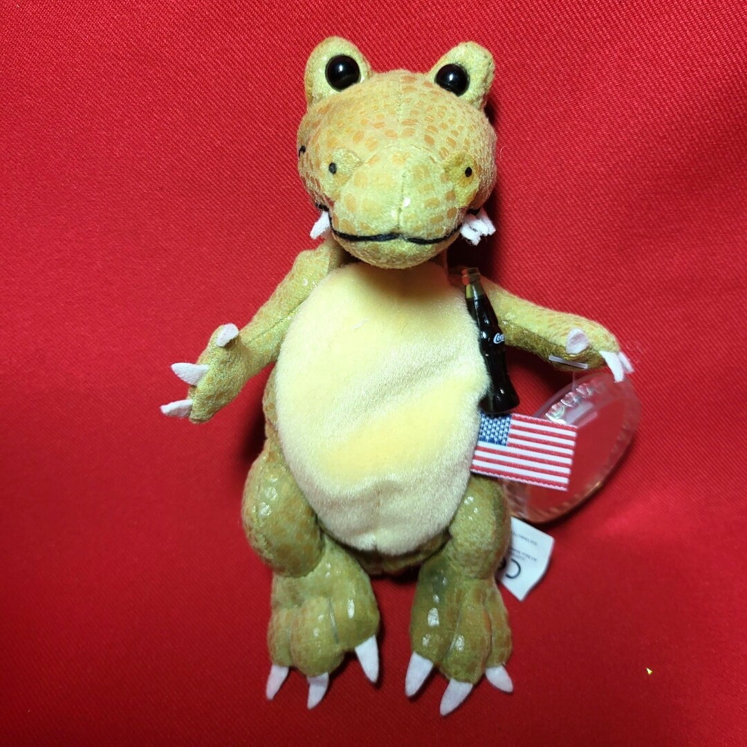 Coca Cola Gator the Alligator USA Bean Bag Plush 1999 Stuffed Toy - Etsy