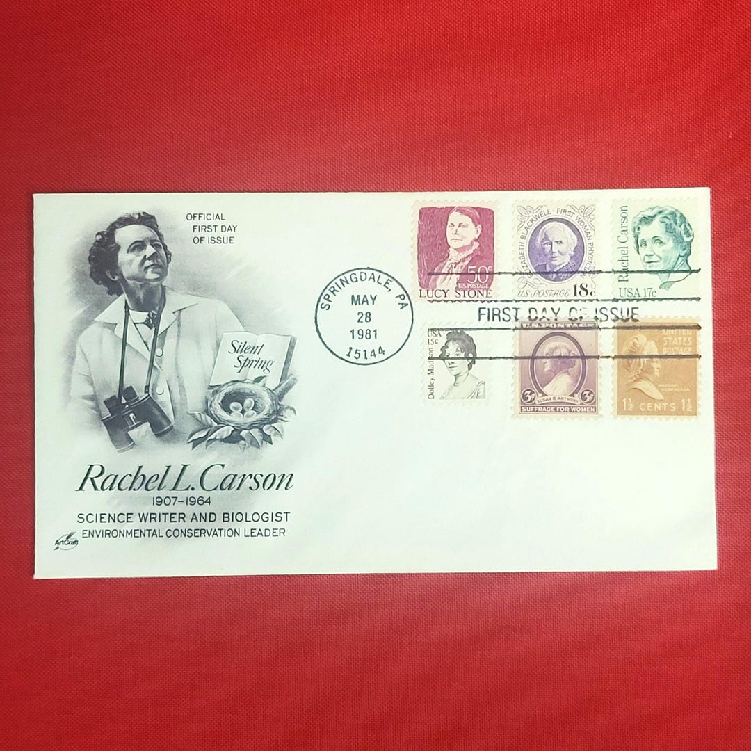 First Day of Issue Rachel L Carson Stamp Cache Envelope - Etsy