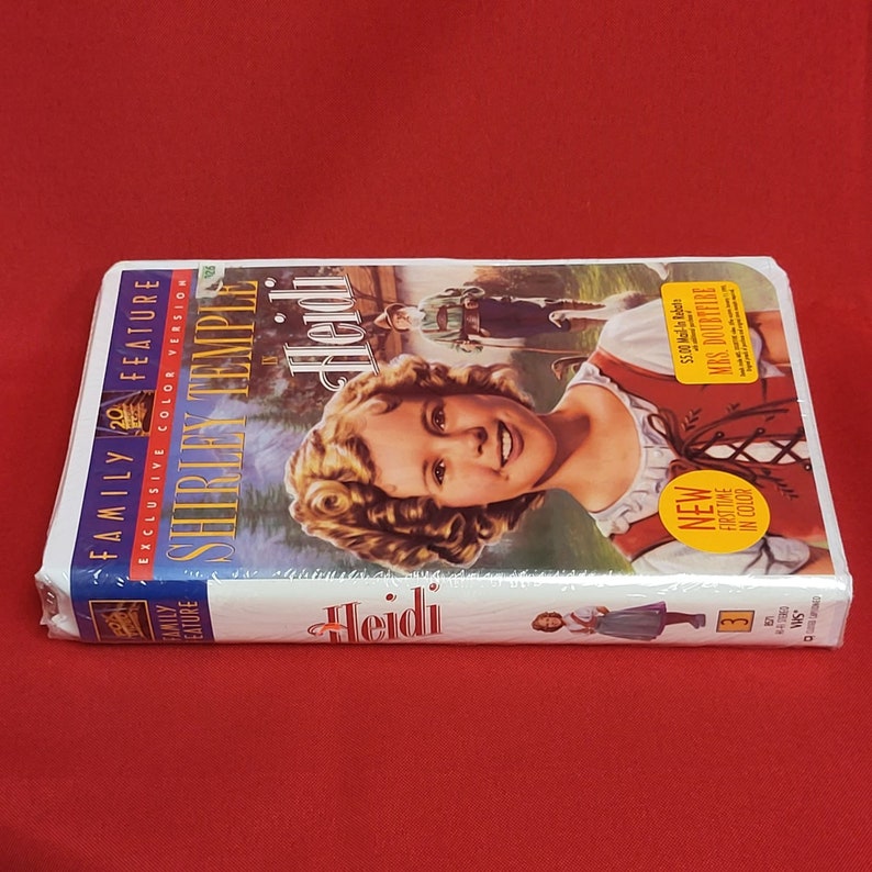 20 Century Family Feature Shirley Temple Heidi VHS 1998 Colorized ...