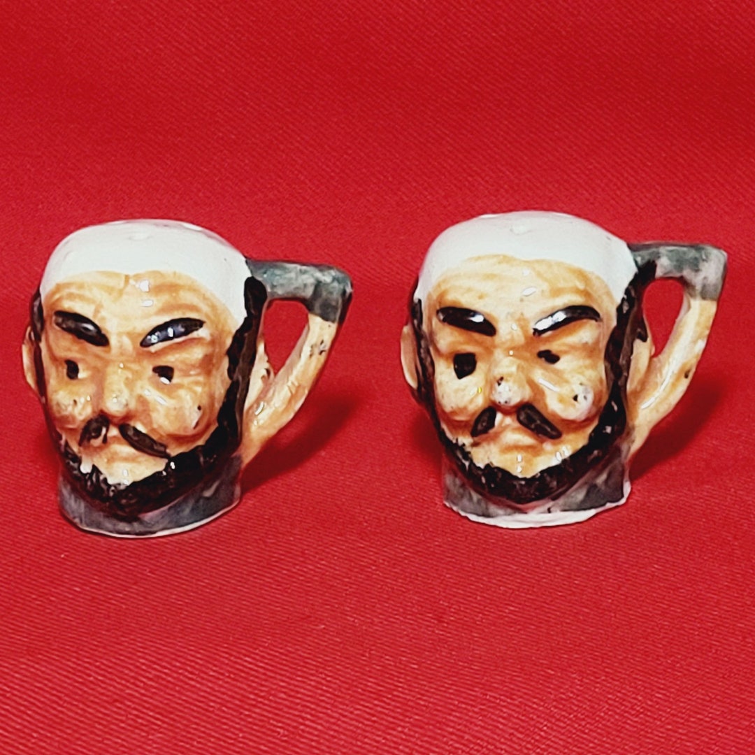 Miniature Toby Mug Salt and Pepper Shakers Made in Japan - Etsy