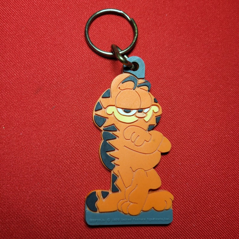 Vintage Garfield Plasticolor Key Pals Key Chain 1978 - Etsy