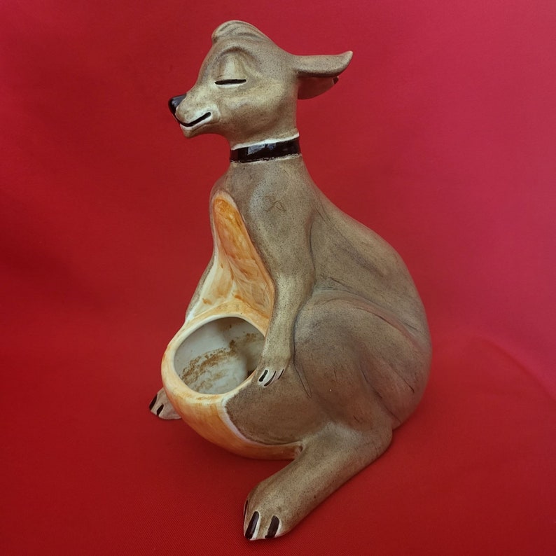 Vintage Ceramic Kangaroo Planter Home Garden Decor - Etsy