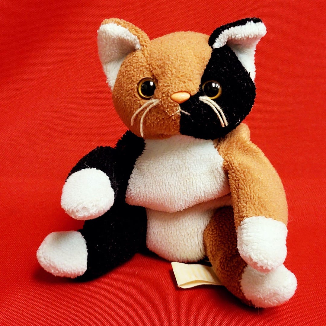 TY Beanie Babies Chip the Calico Cat 1996 Stuffed Animal - Etsy