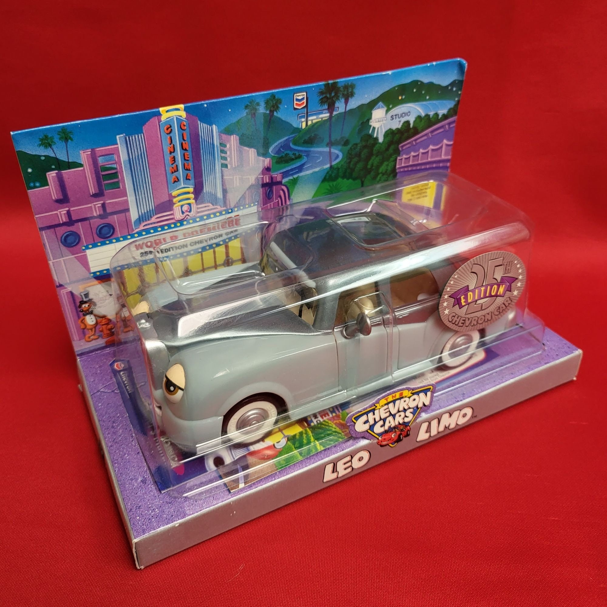 Vintage Chevron Cars 2000 Leo Limo Toy Limousine Silver Blue 25th ...