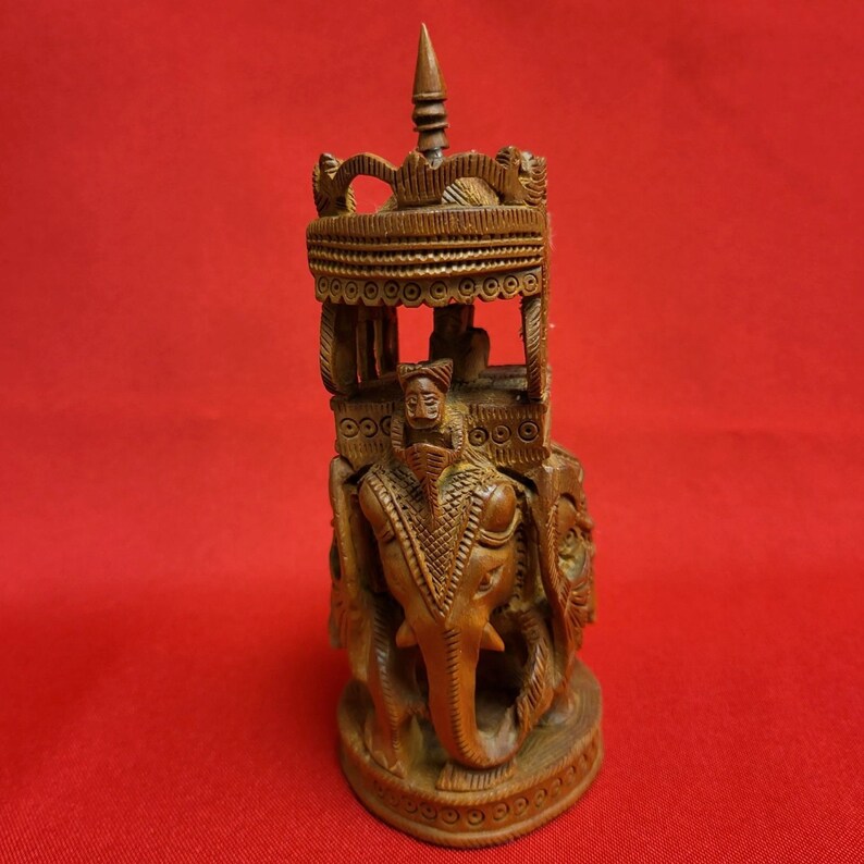 Sandalwood Ambabari Elephant Sculpture Hand Carved in India Carving of ...