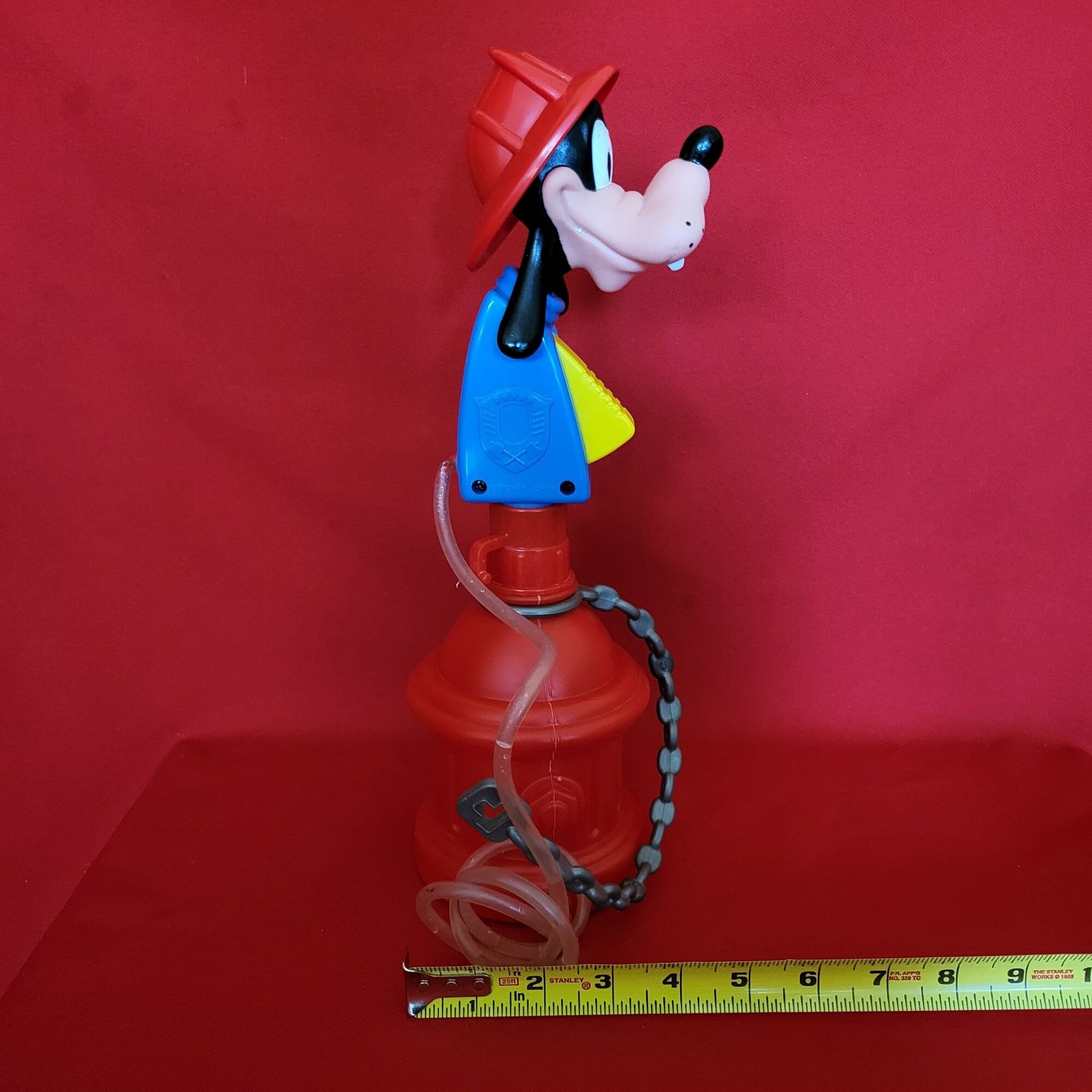 Vintage Mattel Disney Goofy Fireman Fire Hydrant Water Squirter Spray ...