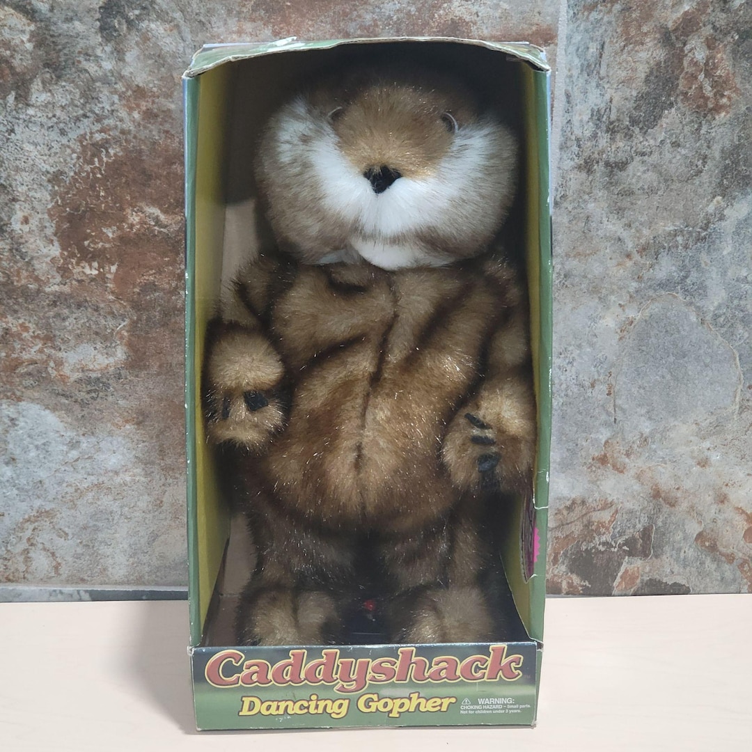 Gemmy Caddyshack Dancing Gopher Plush Toy Singing Moves Head Doesnt ...
