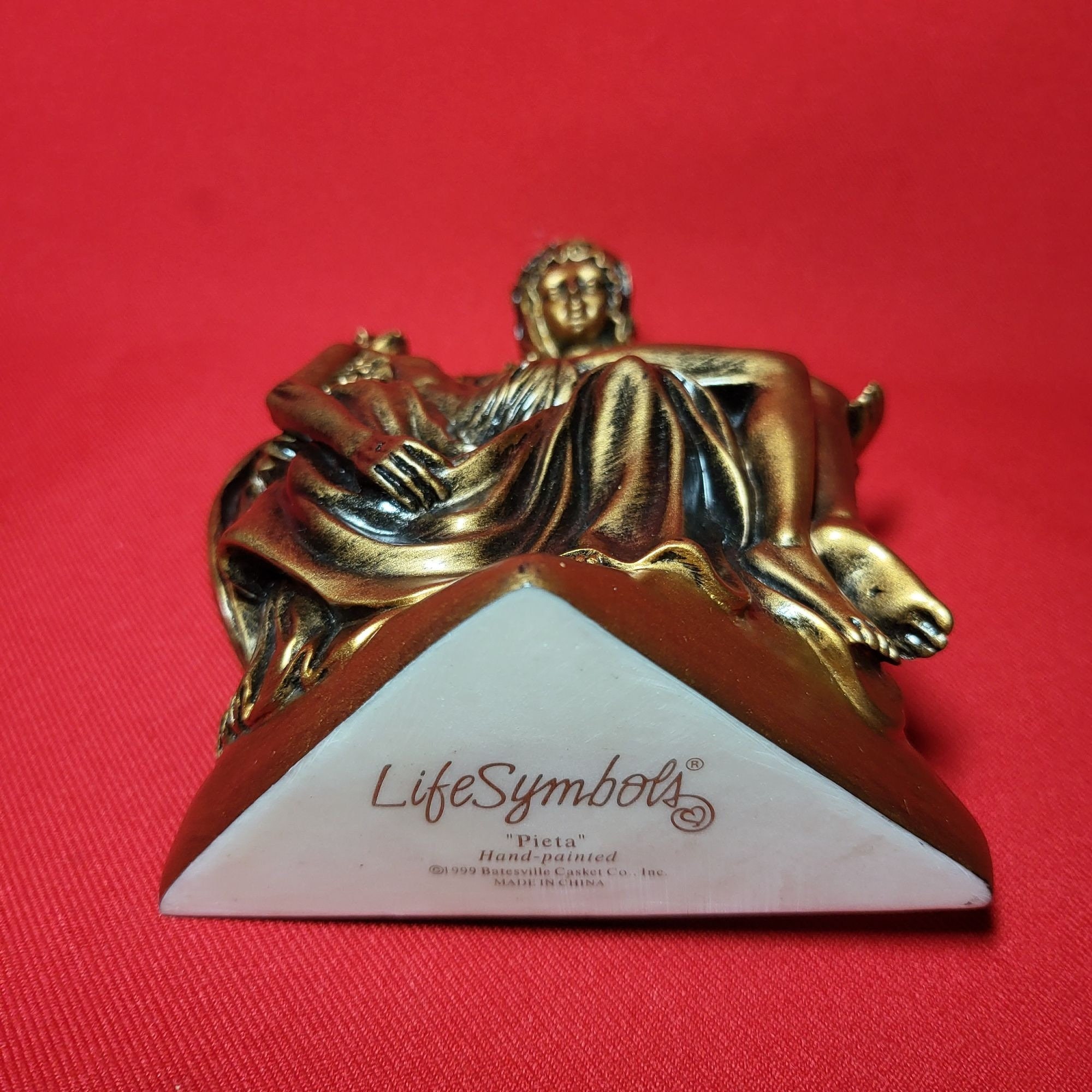 Pieta Life Symbols Hand Painted Batesville Casket Co 1999 Catholic ...
