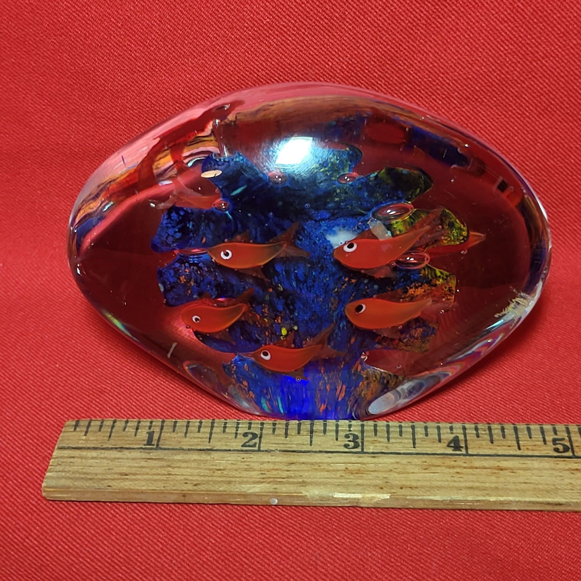 Aquarium Fish Hand Blown Art Glass Paperweight - Etsy