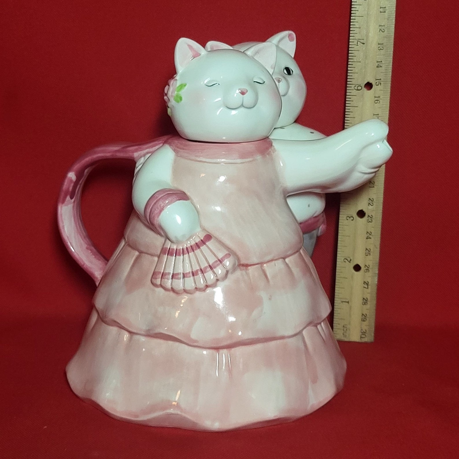 Vintage Applause Dancing Cat Teapot Ceramic - Etsy