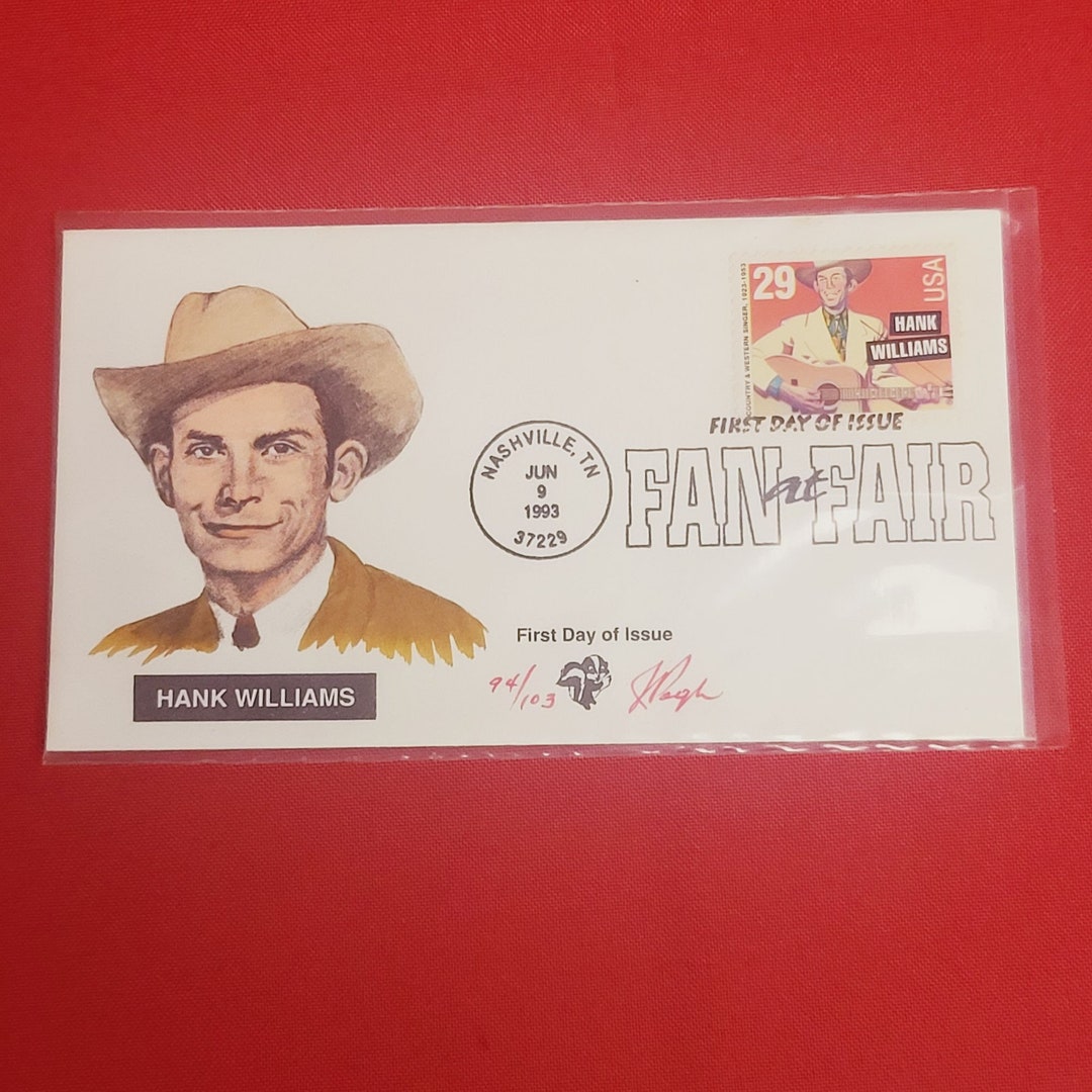 First Day of Issue Stamp Hank Williams Fan at Fair Stamp - Etsy