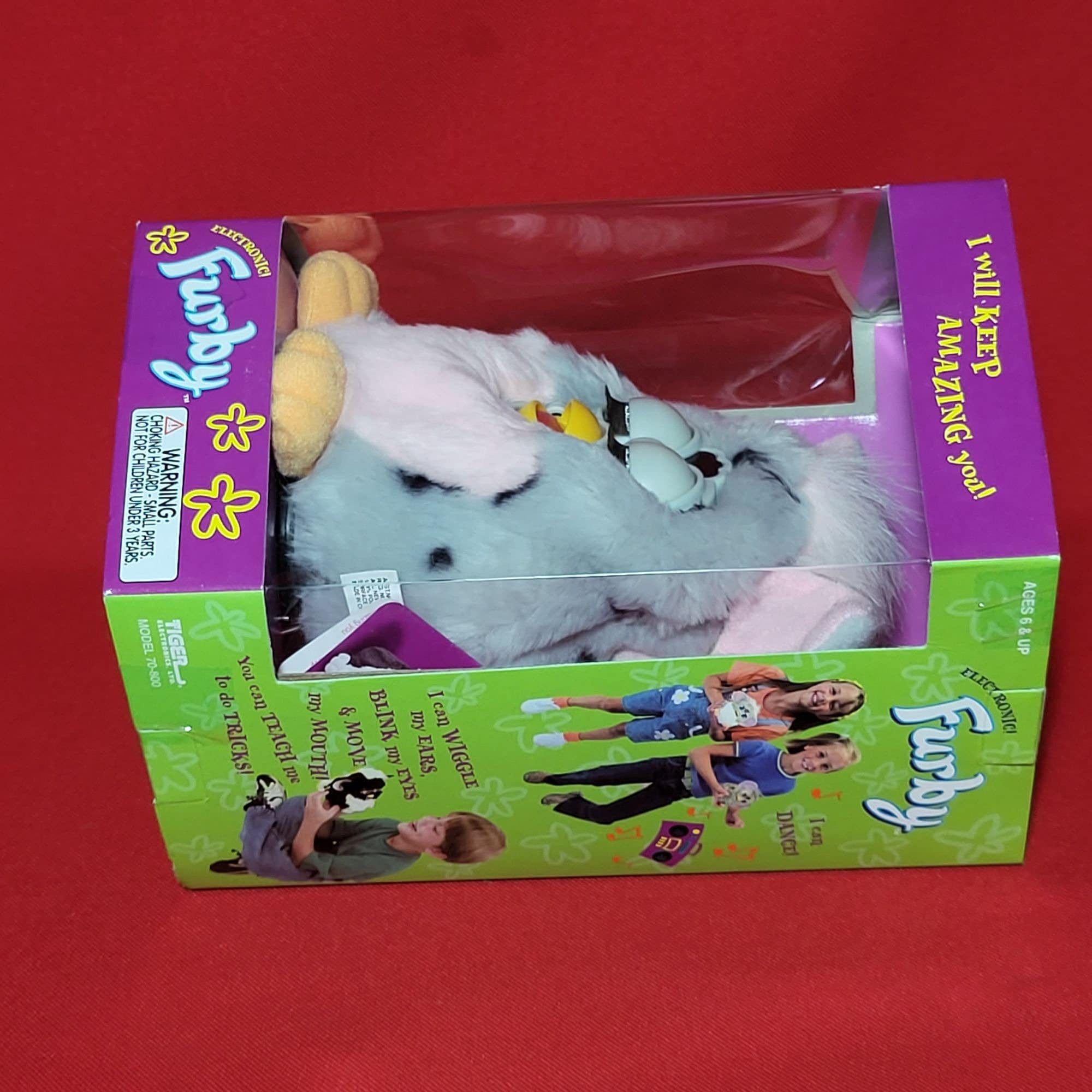 VTG Electronic Furby Grey With Pink Model 70-800 Tiger 1998 NIB - Etsy