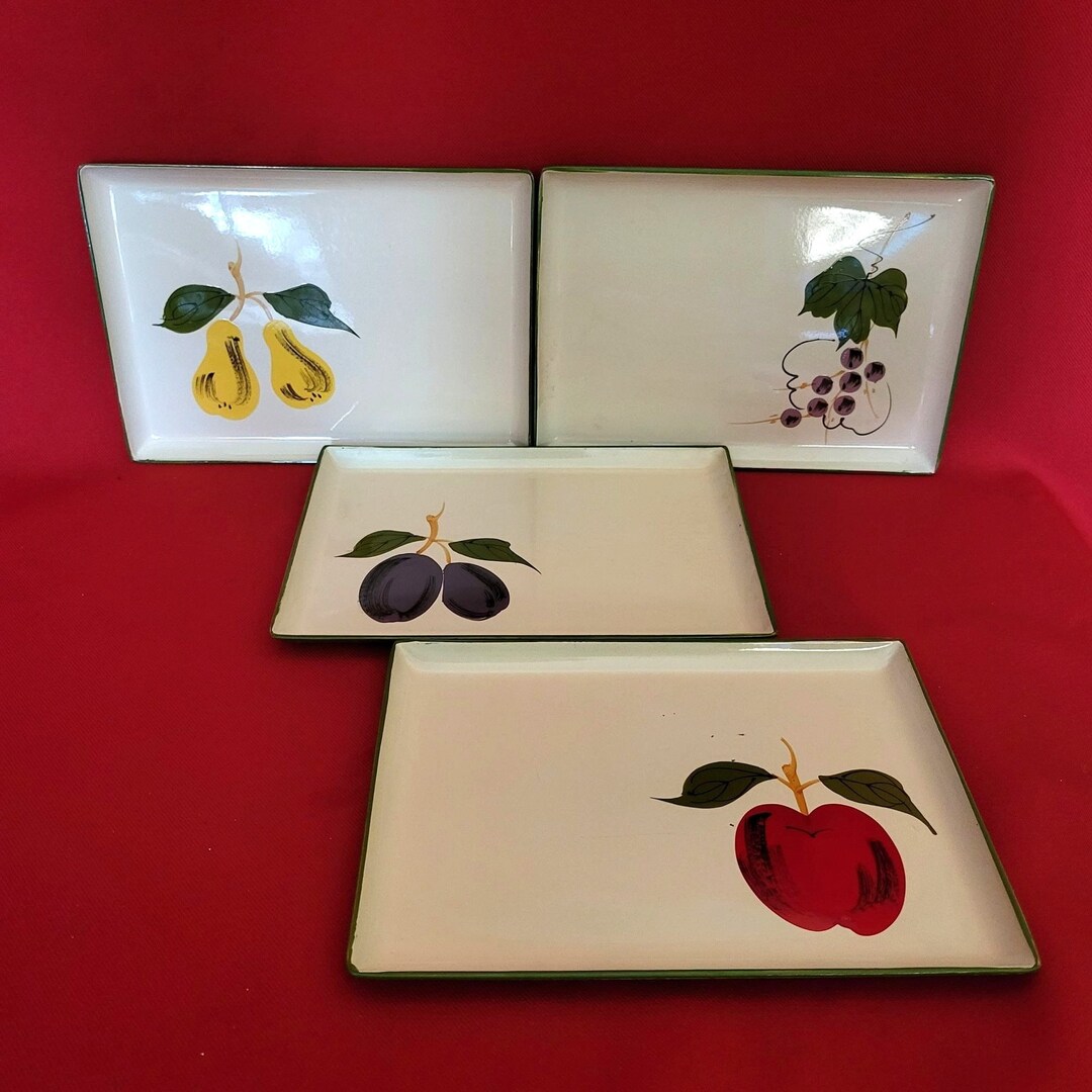 Vintage Lacquerware Serving Tray SS Japan Small Rectangular Fruit ...
