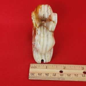 Vintage Onyx Marbled Rabbit Figure Alabaster Hand Carved Polished ...