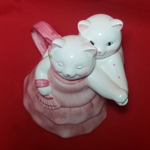 Vintage Applause Dancing Cat Teapot Ceramic - Etsy