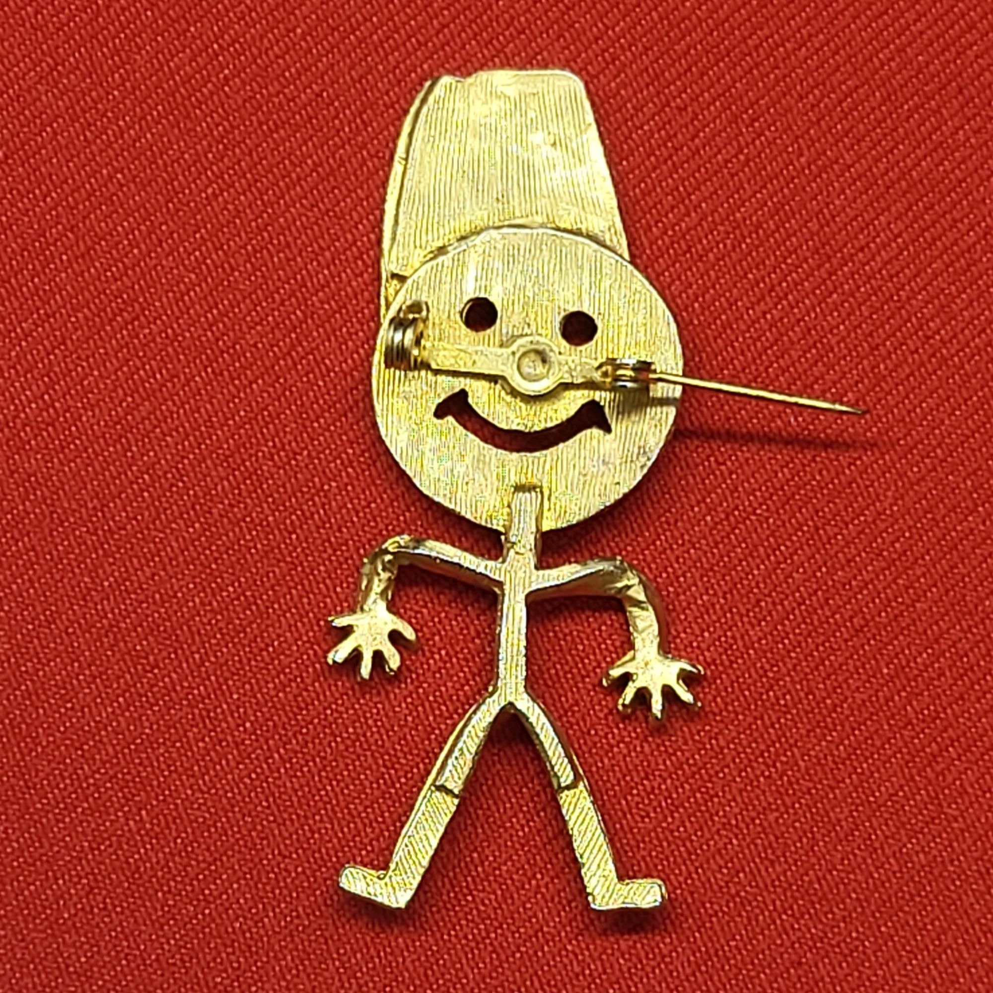 Vintage Masonic Wearing Fez Stickman Brooch Pin Gold Tone - Etsy