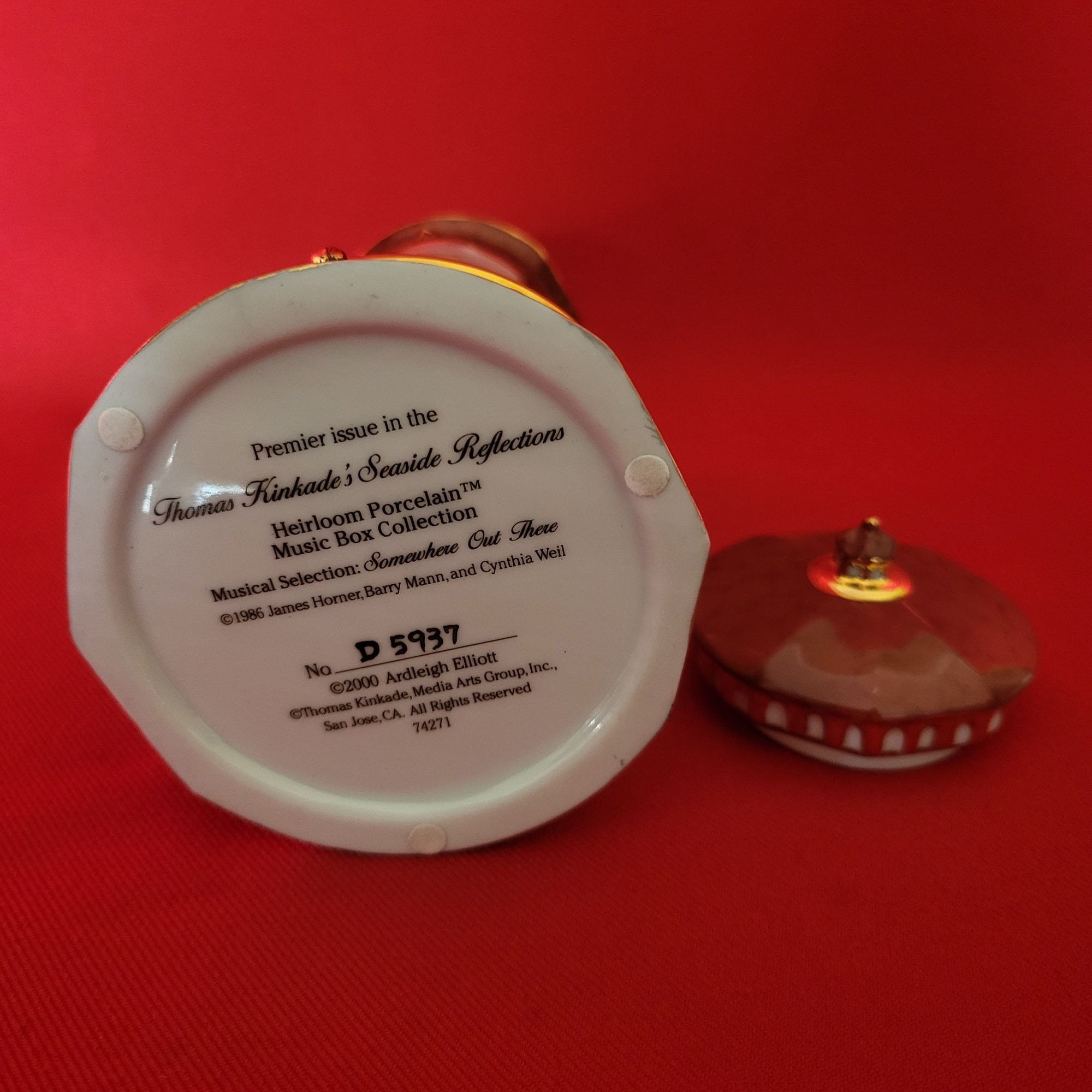 Thomas Kincade Seaside Reflection Lighthouse Trinket Musical - Etsy