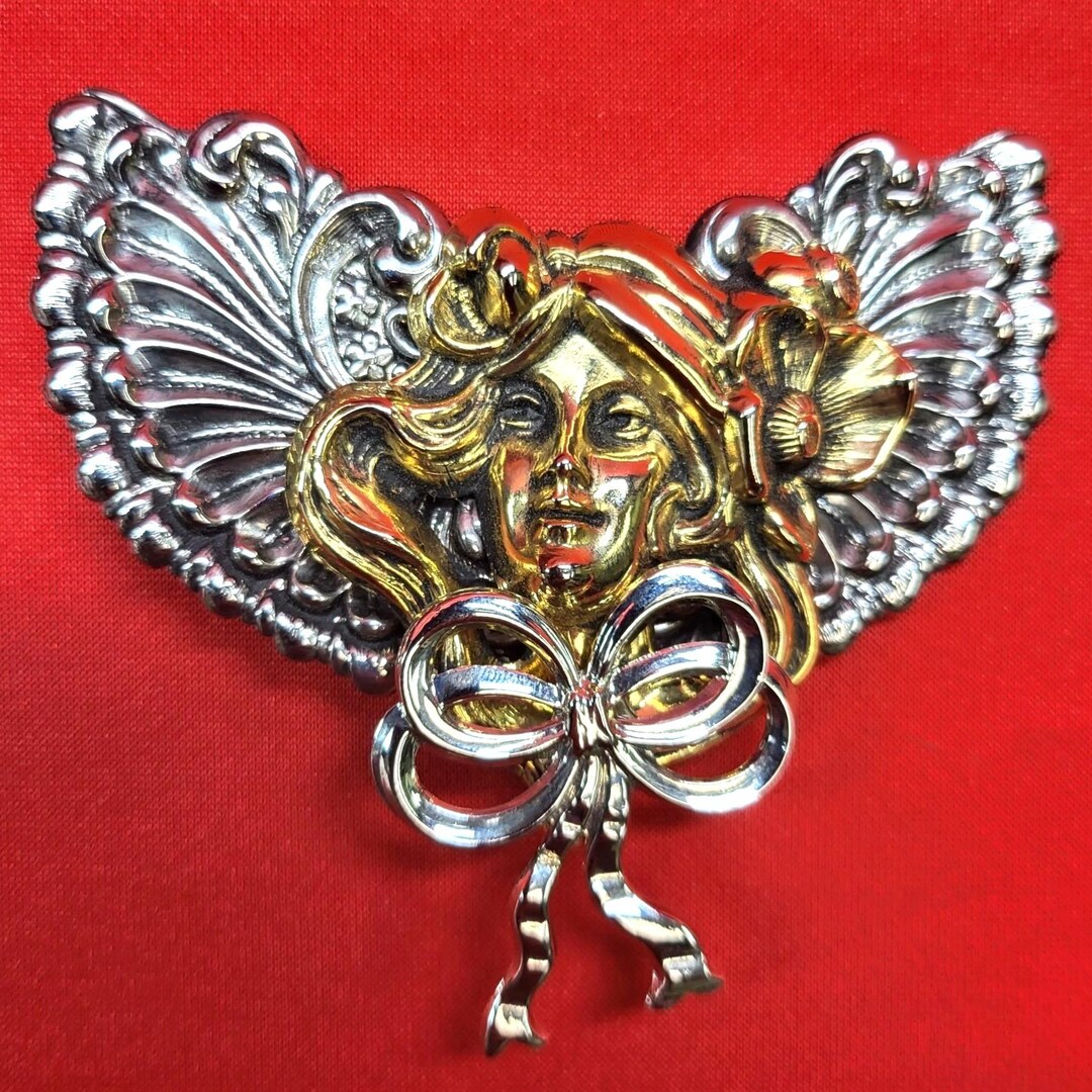 Jane Angel Pin Brooch Signed - Etsy