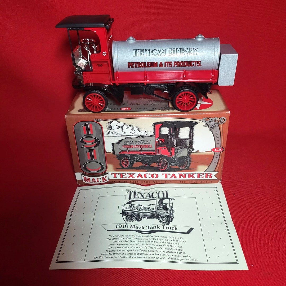1910 Mack Texaco Tanker Truck Bank Collectors 12 Series1995 NIB - Etsy