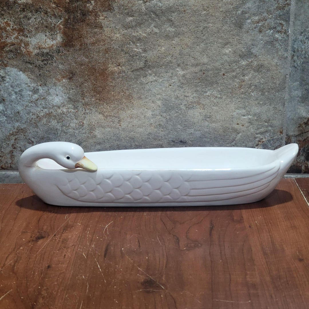 Ron Gordon Geese Duck Swan Serving Tray Cracker Olive Cheese Nut Tray ...