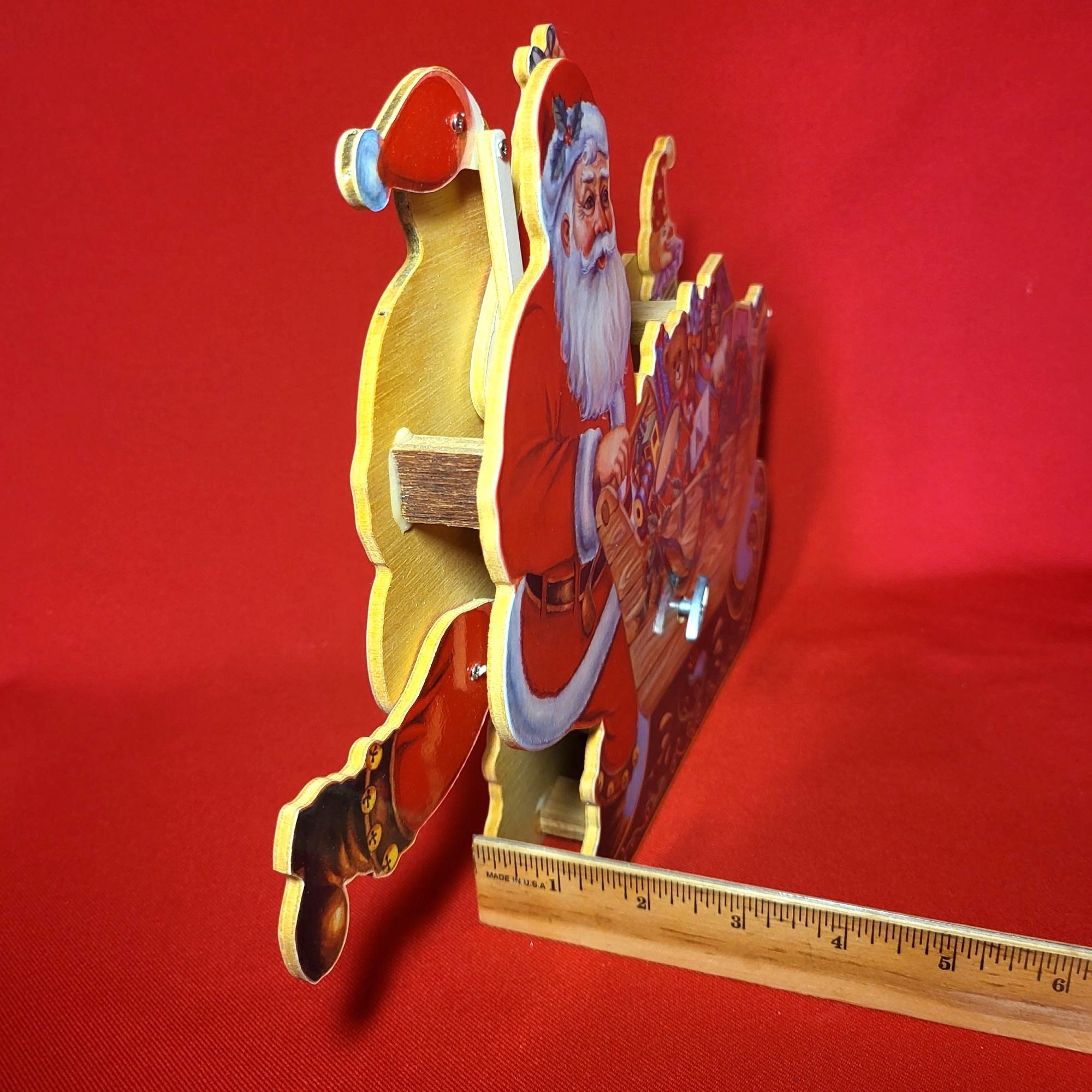 Vintage Animated Santa Claus and His Sleigh Music Box - Etsy