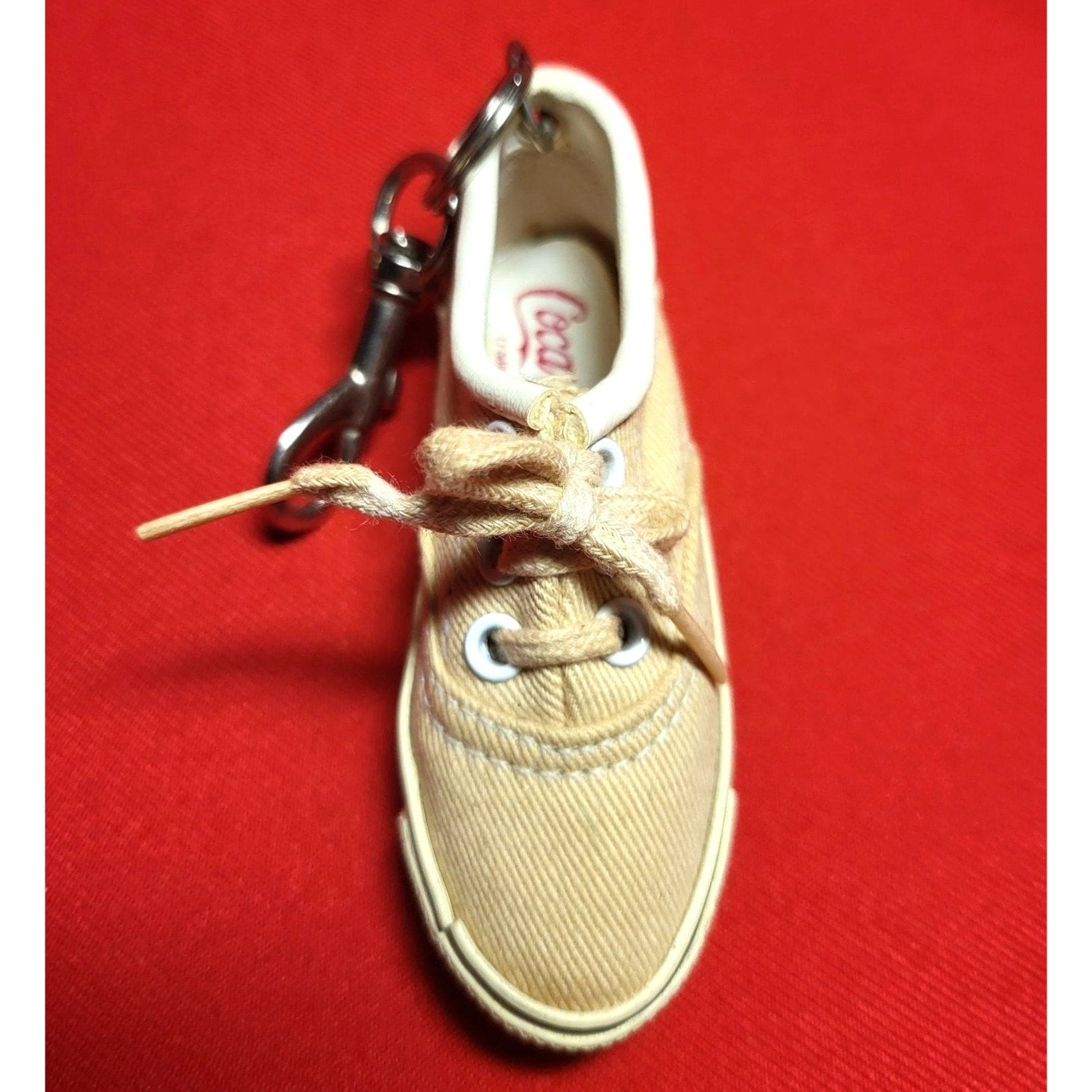 Vintage Coca Cola Tan Tennis Shoes Key Chain 1987 - Etsy
